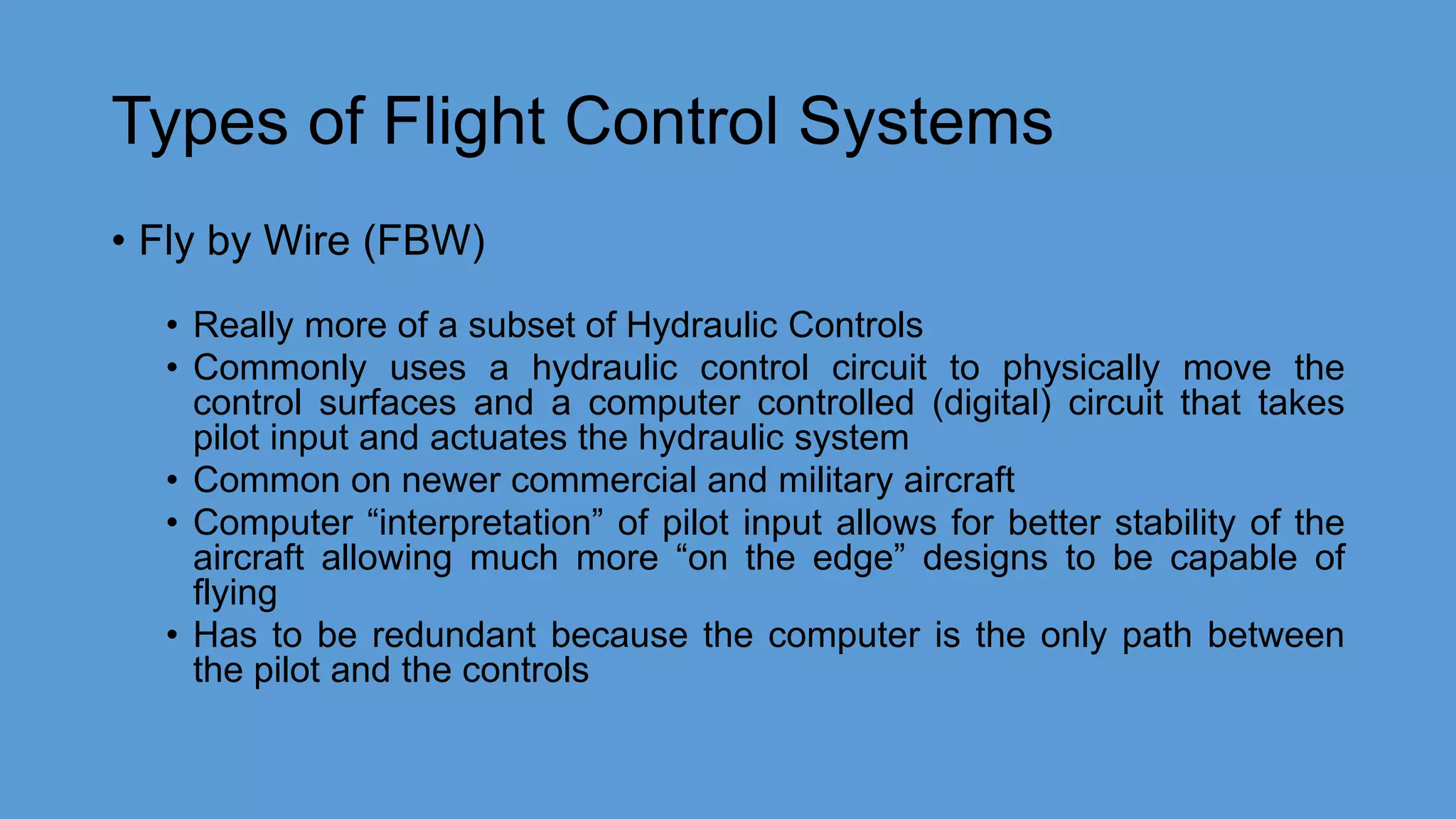 Flight Control Systems Ppt
