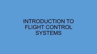 Flight control systems | PPTX
