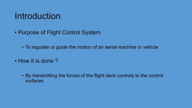 Flight control systems | PPTX | Air Travel | Travel Type