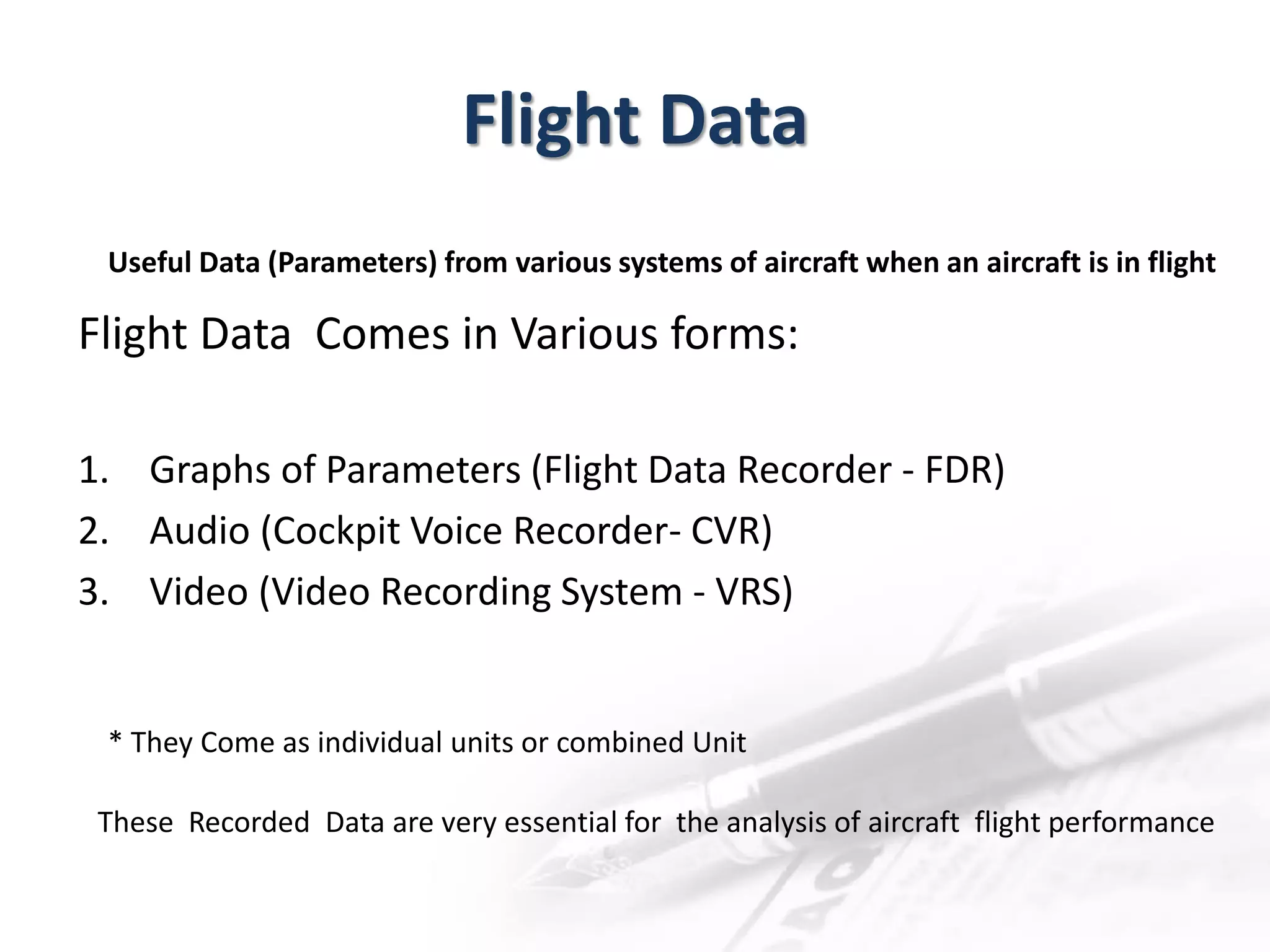 Flight data analysis & black box | PDF