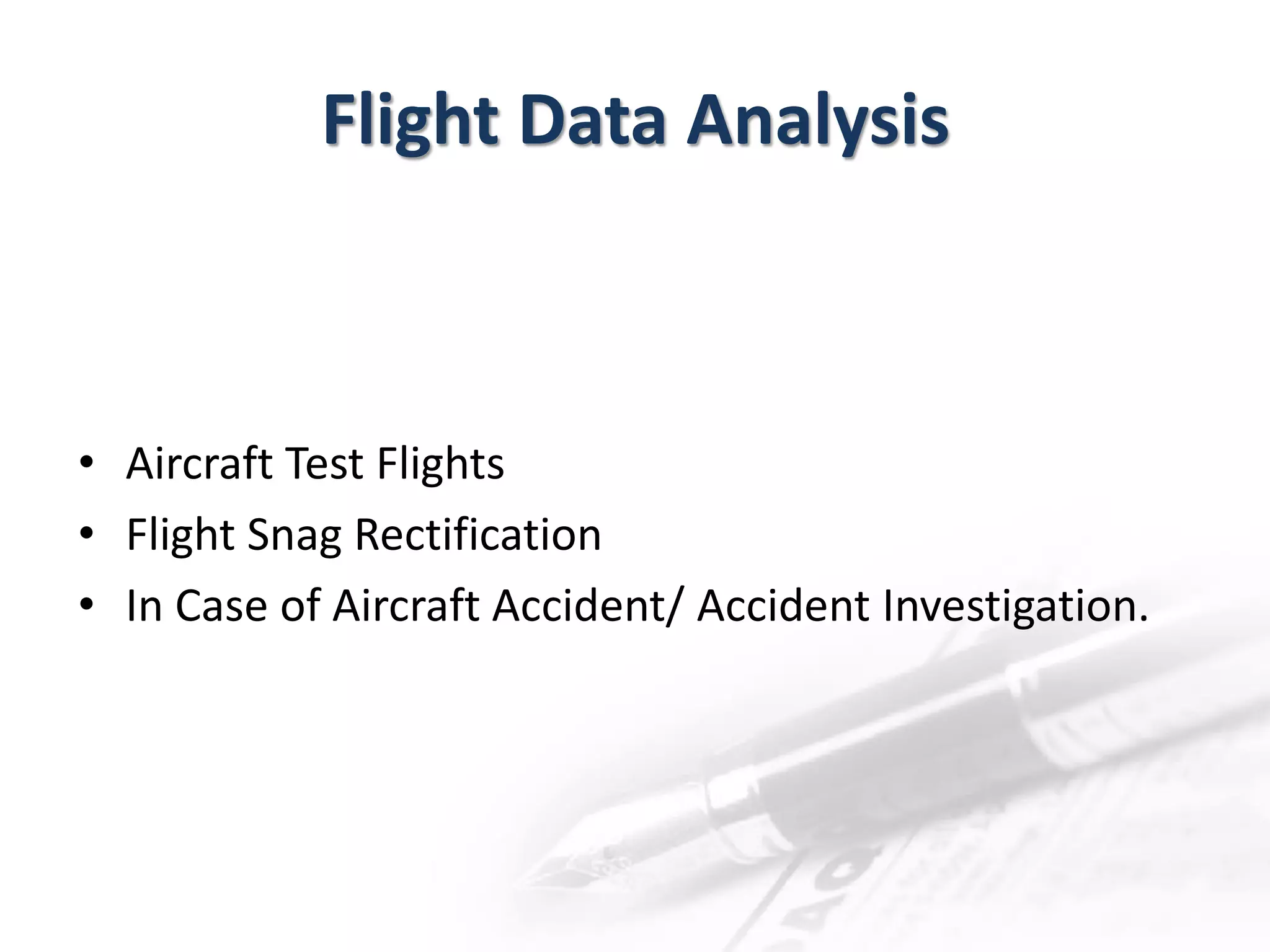 Flight data analysis & black box | PDF