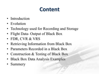 Flight data analysis & black box | PDF
