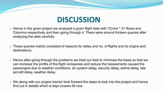 Flight data analysis using apache pig--------------Final Year Project | PPT