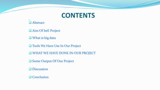 Flight data analysis using apache pig--------------Final Year Project | PPT