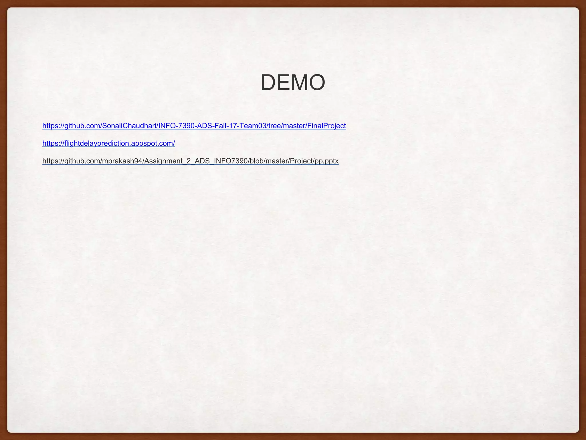 FlightDelayAnalysis | PPTX | Browsers | Computer Software and Applications
