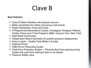 Flight Dental Systems Class B Autoclave - Clave B | PPT | Home ...