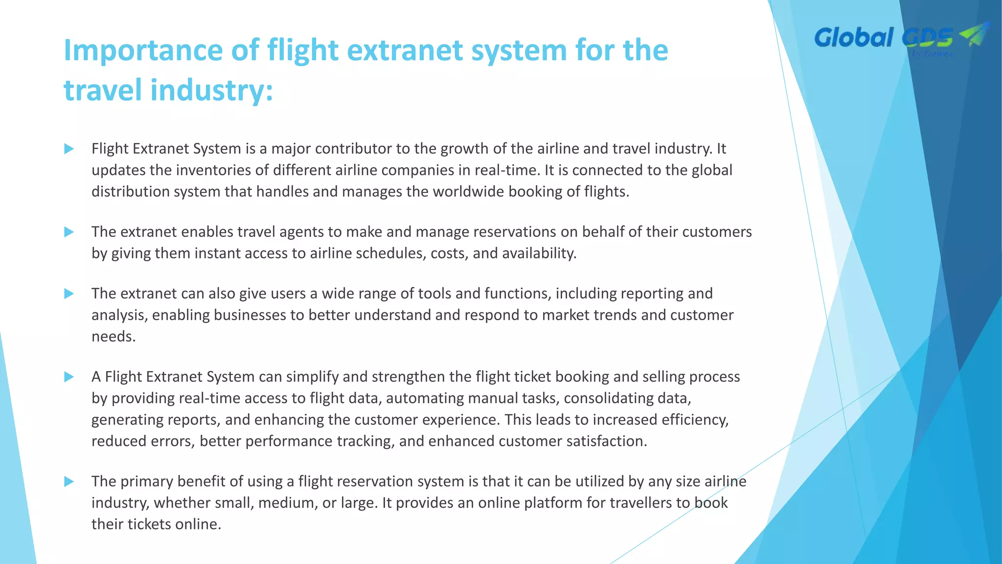 Flight Extranet System | PPTX | Air Travel | Travel Type