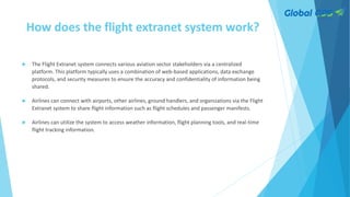 Flight Extranet System | PPTX | Air Travel | Travel Type