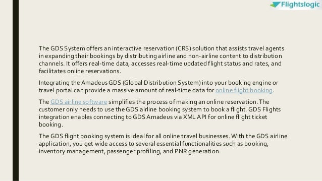 Flight GDS and LCCs | Amadeus Flight API | PPTX