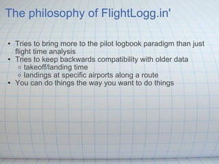 Flightlogg.in' | PPT