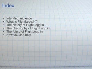 Flightlogg.in' | PPT