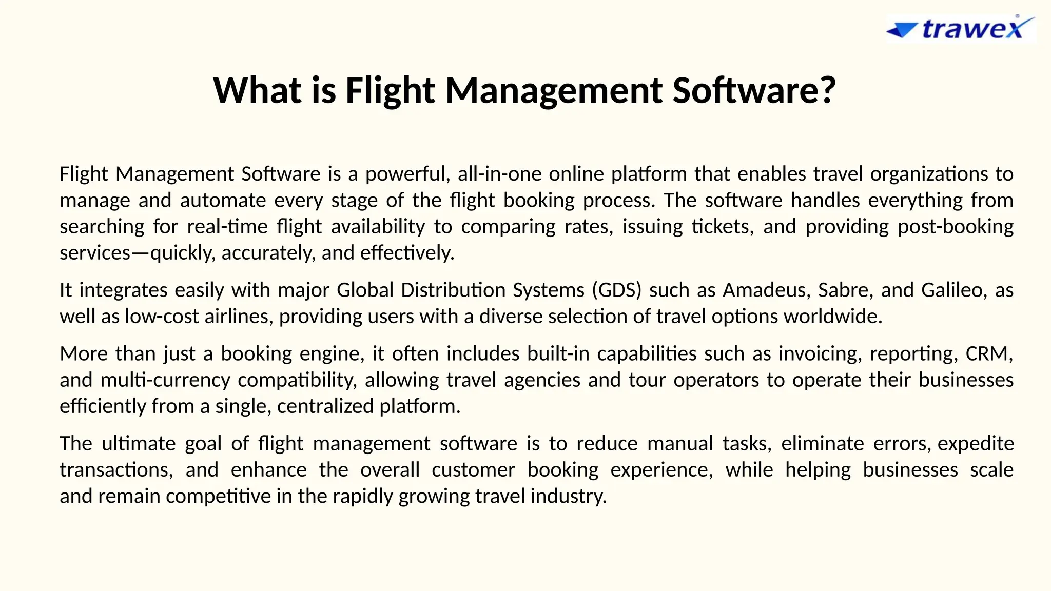 Flight Management Software | Flight Group Booking | PPTX