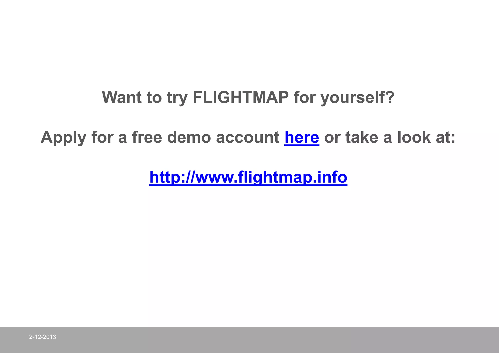 Flightmap Portfolio Management November 2013 | PPT