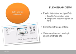 Flightmap Portfolio Management November 2013 | PPT
