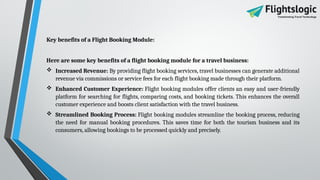 Flight Module | Airline Booking System Design | PPTX