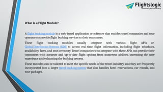 Flight Module | Airline Booking System Design | PPTX