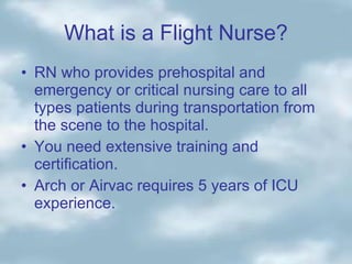 Flight Nurse | PPT
