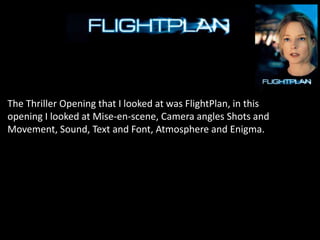 Flightplan powerpoint | PPT