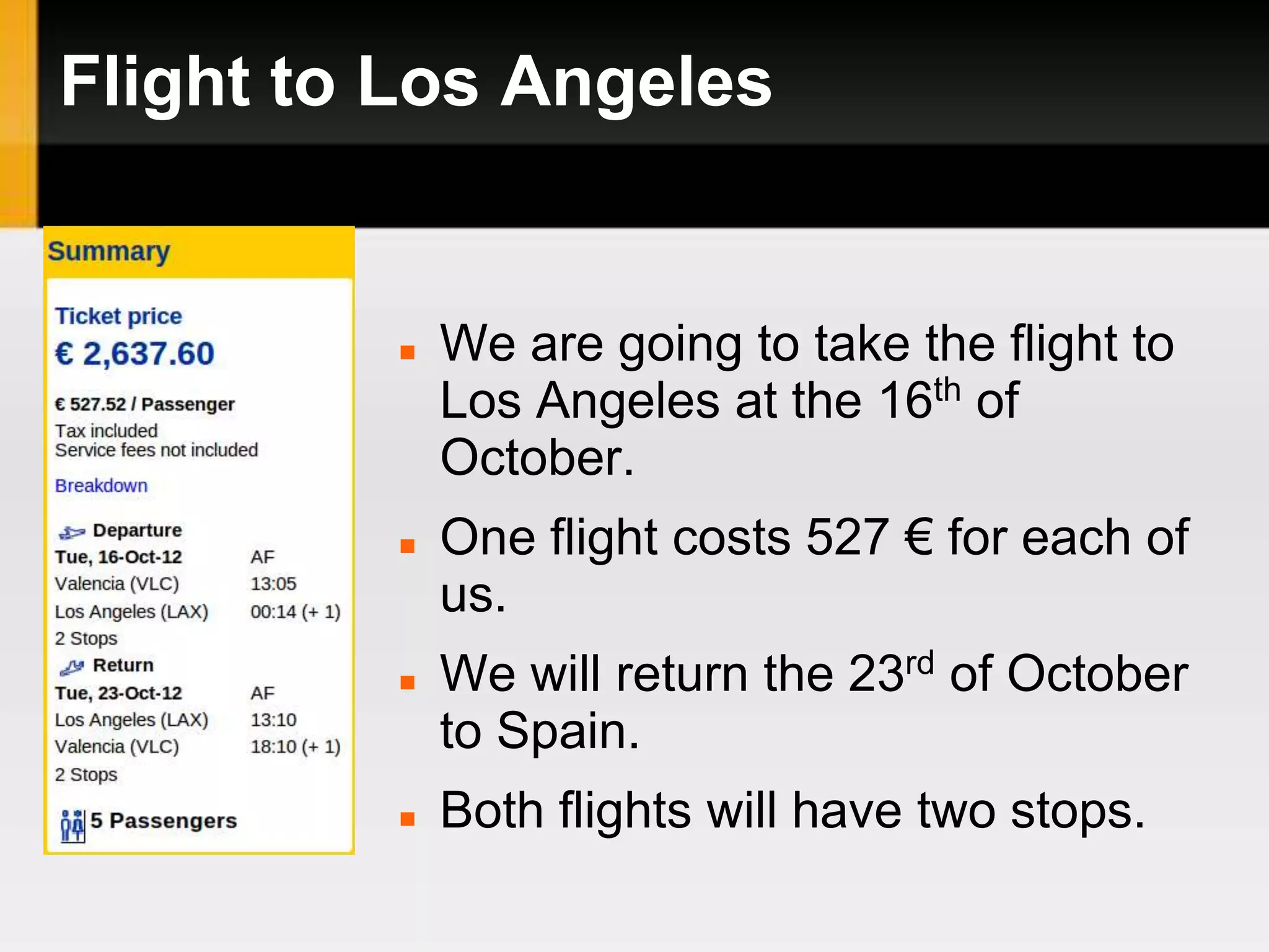 Flight presentation | PPT