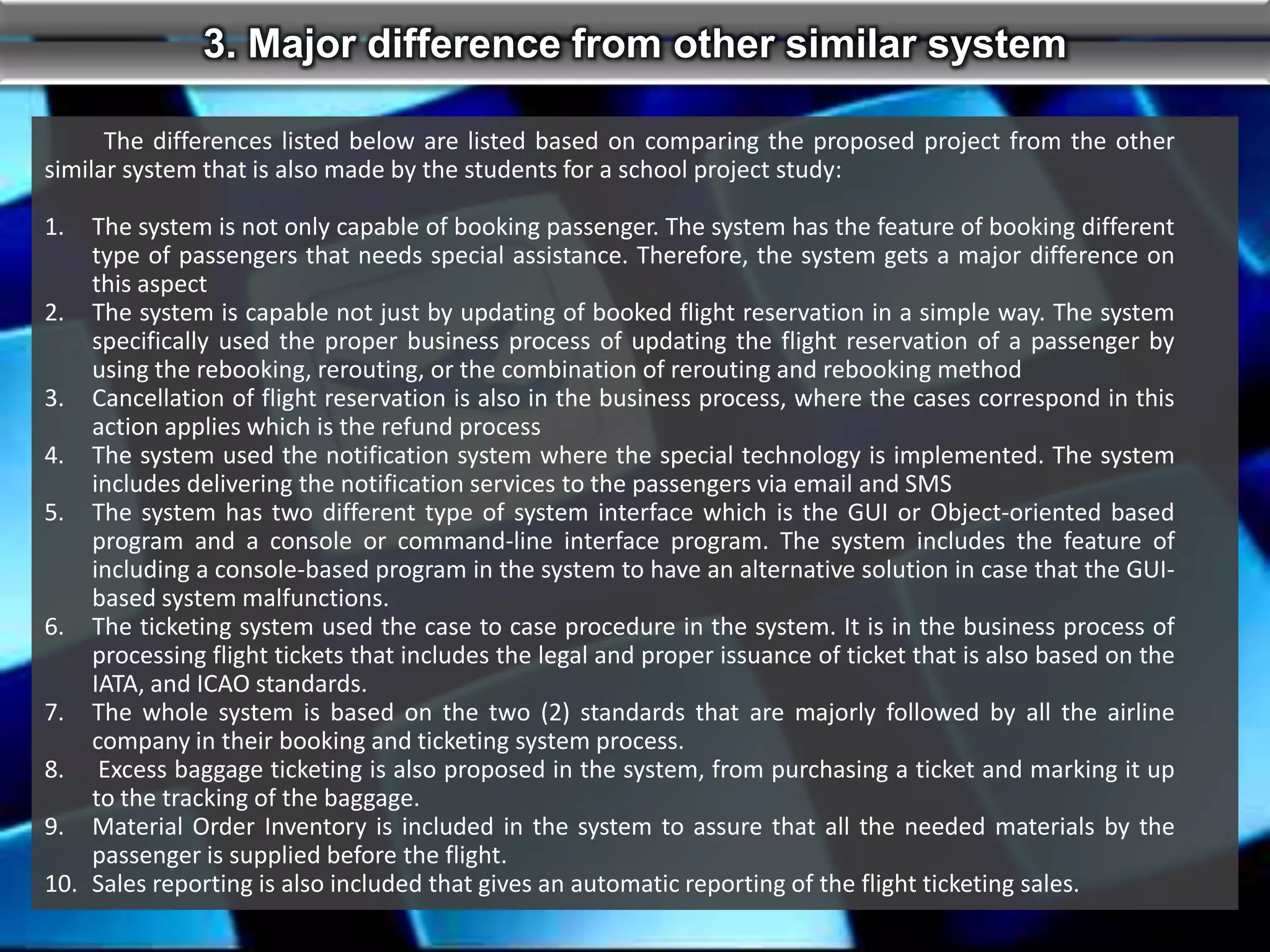 Flight reservation and ticketing system Final PPT | PPSX