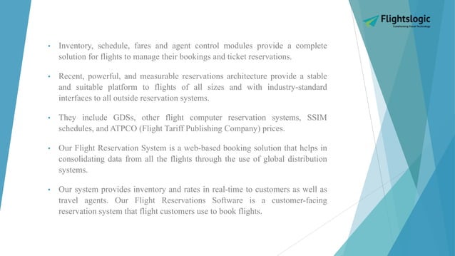 Flight Reservation System | PPTX