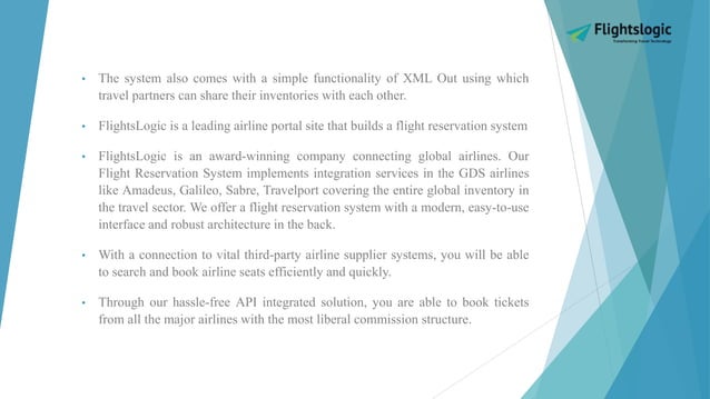 Flight Reservation System | PPTX