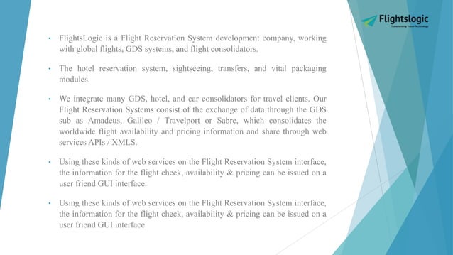 Flight Reservation System | PPTX