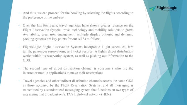Flight Reservation System | PPTX