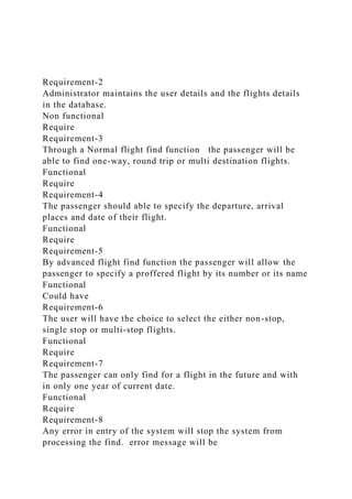 Flight Reservation SystemThe flight reservation system” proje.docx