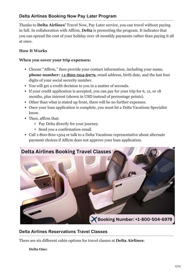 Delta Airlines Booking | PDF