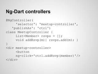Dart and AngularDart | PPT