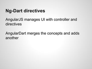 Dart and AngularDart | PPT