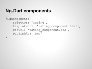 Dart and AngularDart | PPT