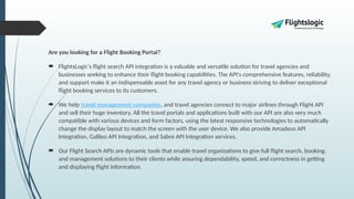 Flight Search API Integration | Flight Data API | PPTX