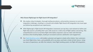 Flight Search API Integration | Flight Data API | PPTX