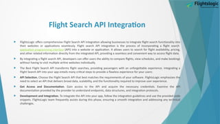Flight Search API Integration | Flight Search API Integration | PPT