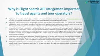 Flight Search API Integration | Flight Search API Integration | PPT