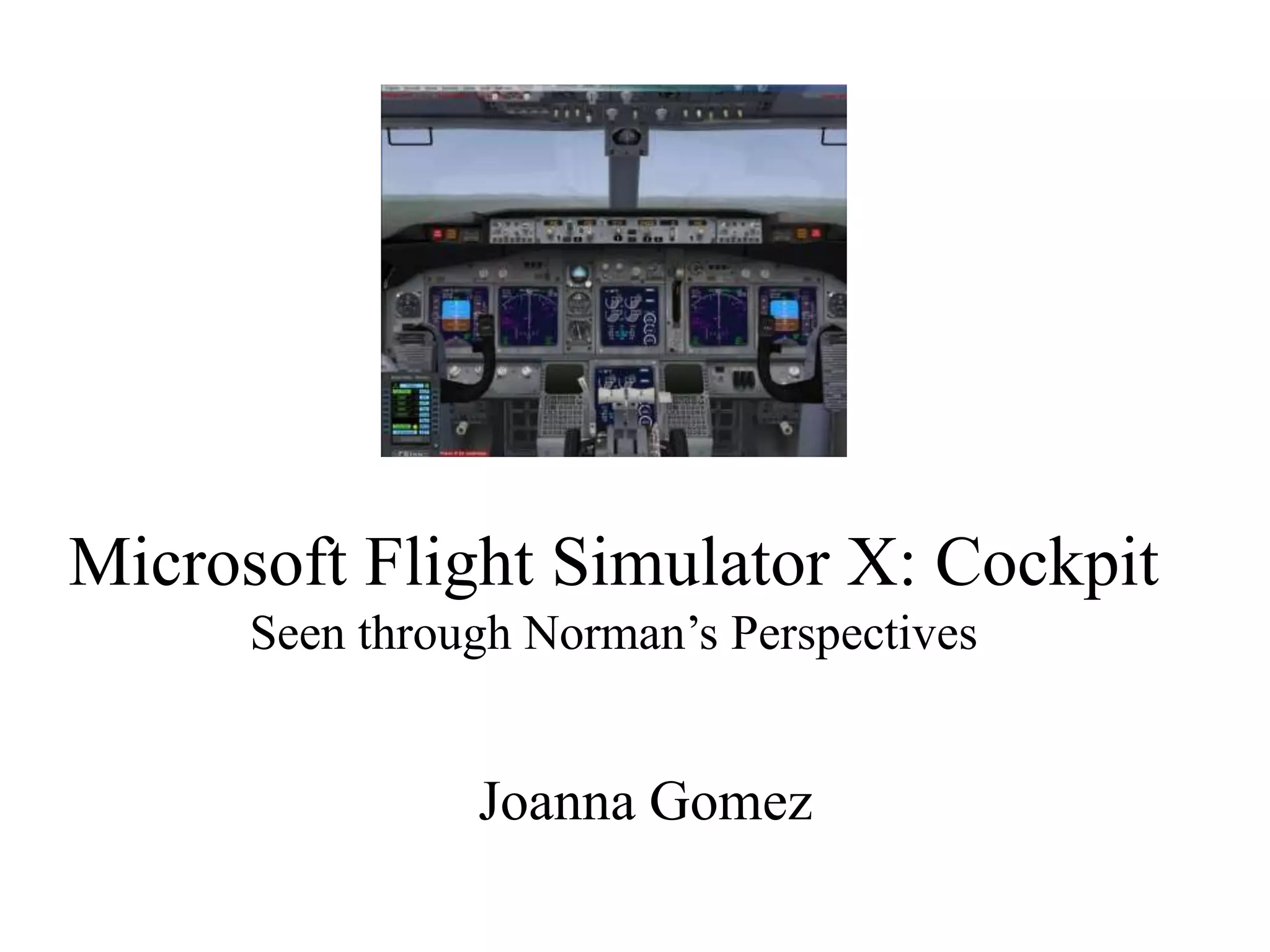 Flight simulator cockpit | PPT
