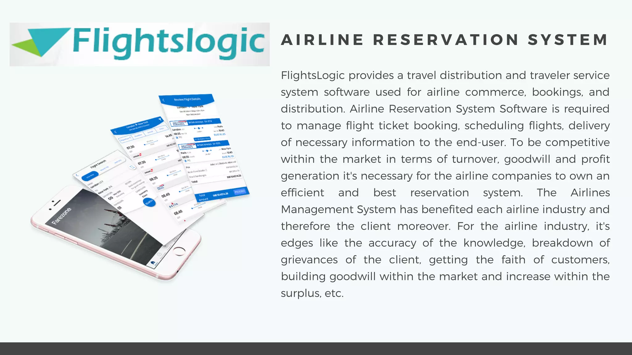 Flightslogic Airline Reservation System | PDF