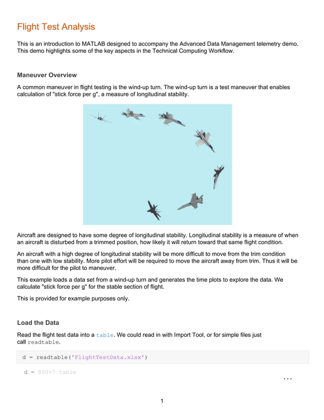 Flight Test Analysis Final | PDF