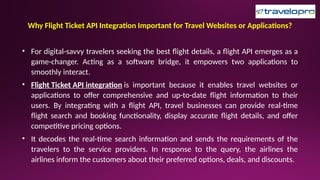Flight Ticket API, Flight Reservation API, Airline Ticket API | PPTX ...
