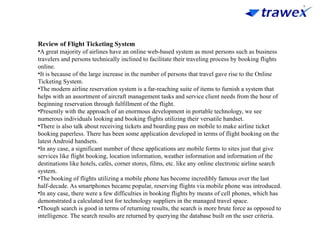 FLIGHT TICKETING SYSTEM.FLIGHT TICKET RESERVATION SYSTEM | PPT