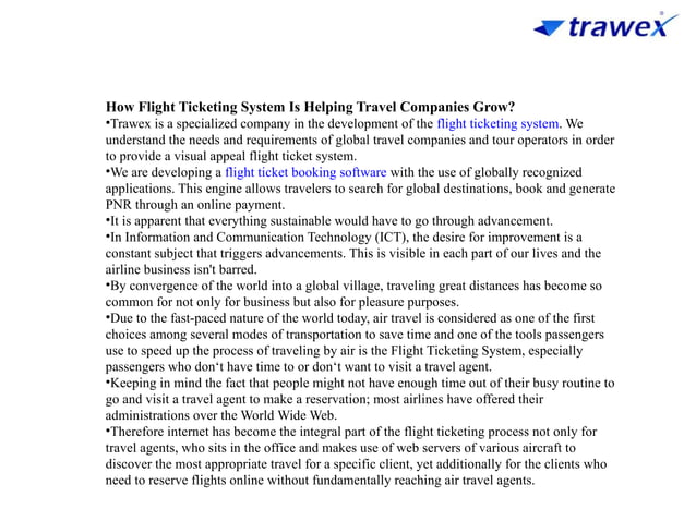 FLIGHT TICKETING SYSTEM.FLIGHT TICKET RESERVATION SYSTEM | PPT