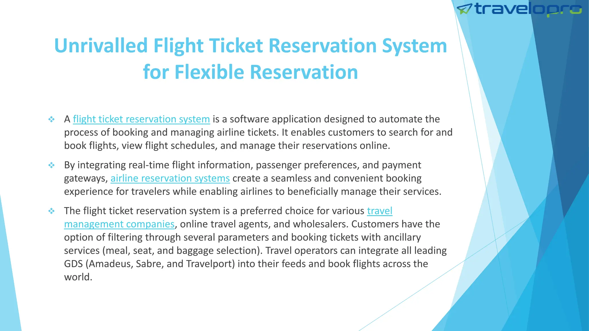 Flight Ticket Reservation System | PPTX