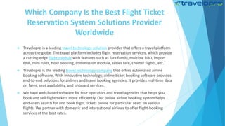 Flight Ticket Reservation System | PPT