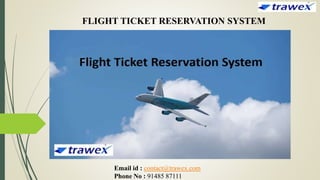 Flight Ticket Reservation System Presentation | PPT