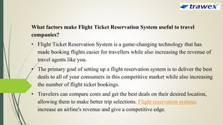 Flight Ticket Reservation System Presentation | PPT