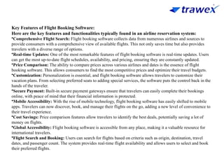 FLIGHT TICKET RESERVATION SYSTEM FLIGHT BOOKING ENGINE | PPTX