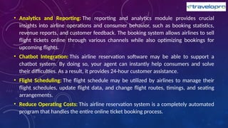 Flight Ticket Reservation System, Airline Ticketing Software | PPTX