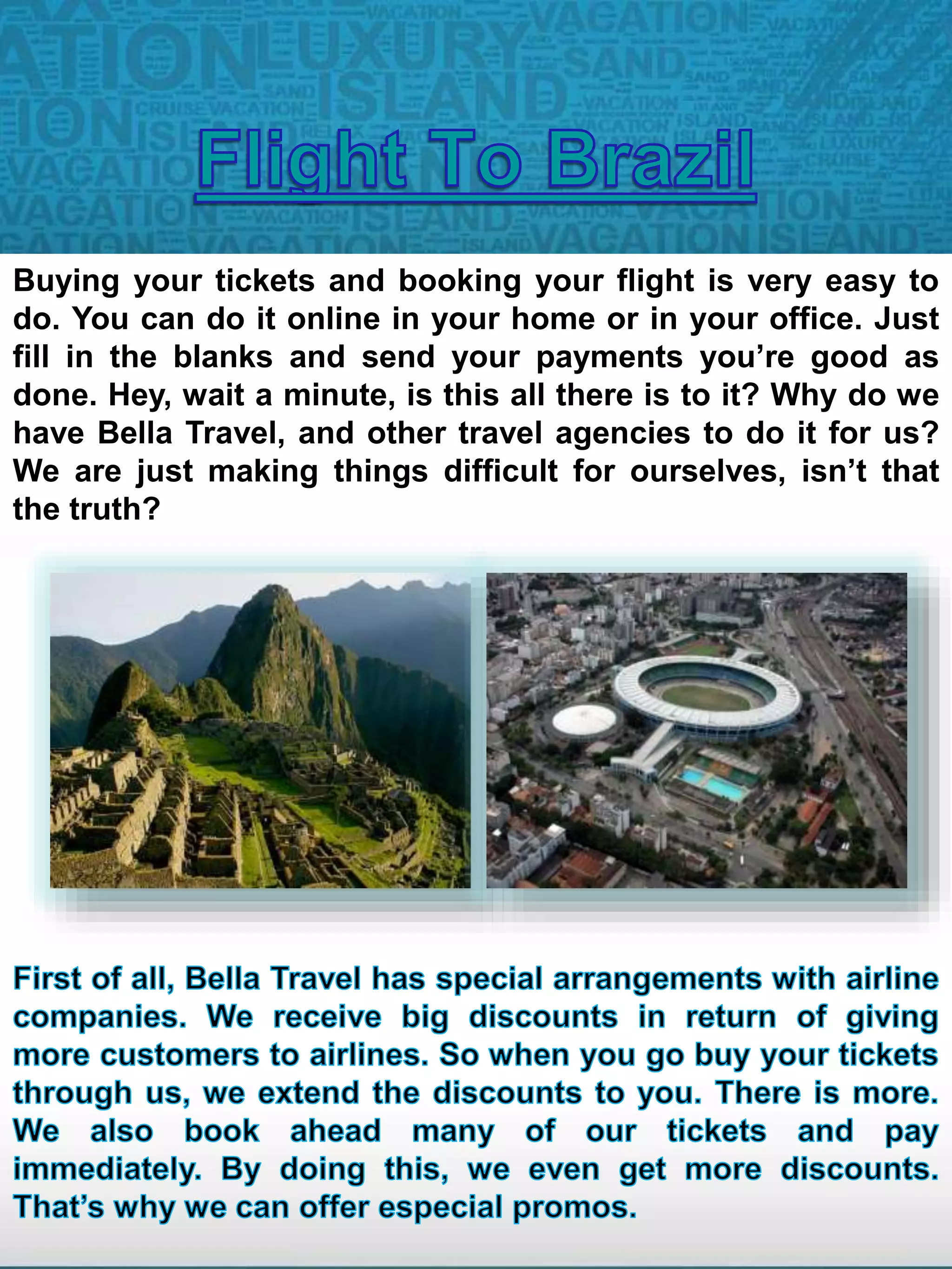 Flight to brazil | PDF